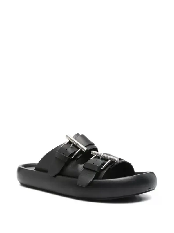 Alexander McQueen Buckle-detail Leather Sandals