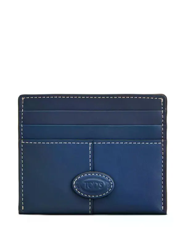 TOD'S Piccolo-leather Card Holder - Blue