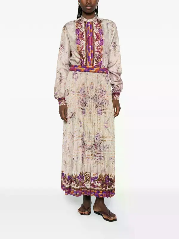 PIERRE-LOUIS MASCIA Floral Print Shirt - Neutrals