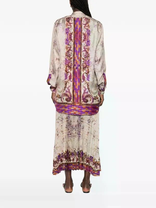 PIERRE-LOUIS MASCIA Floral Print Shirt - Neutrals