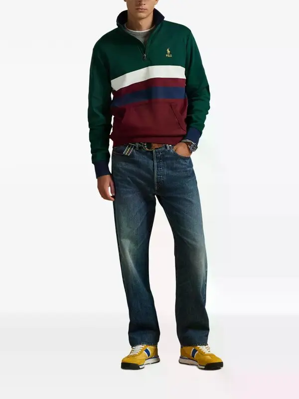 Polo Ralph Lauren Colour-block Half-zip Sweatshirt