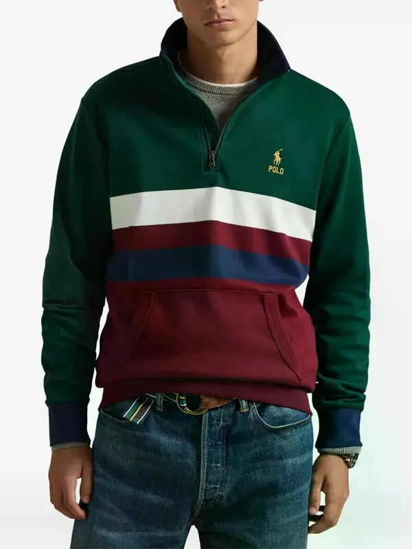 Polo Ralph Lauren Colour-block Half-zip Sweatshirt