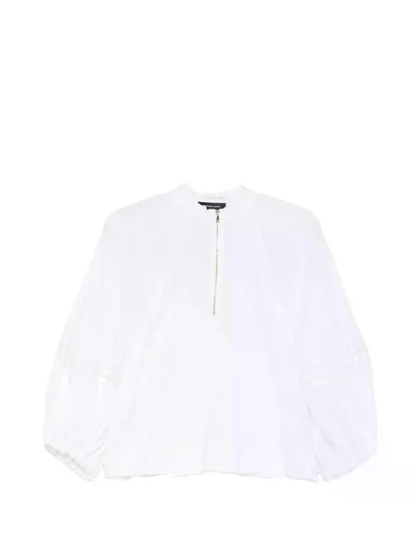 Fabiana Filippi Balloon-sleeve Zip Blouse - White