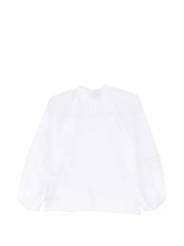 Fabiana Filippi Balloon-sleeve Zip Blouse - White