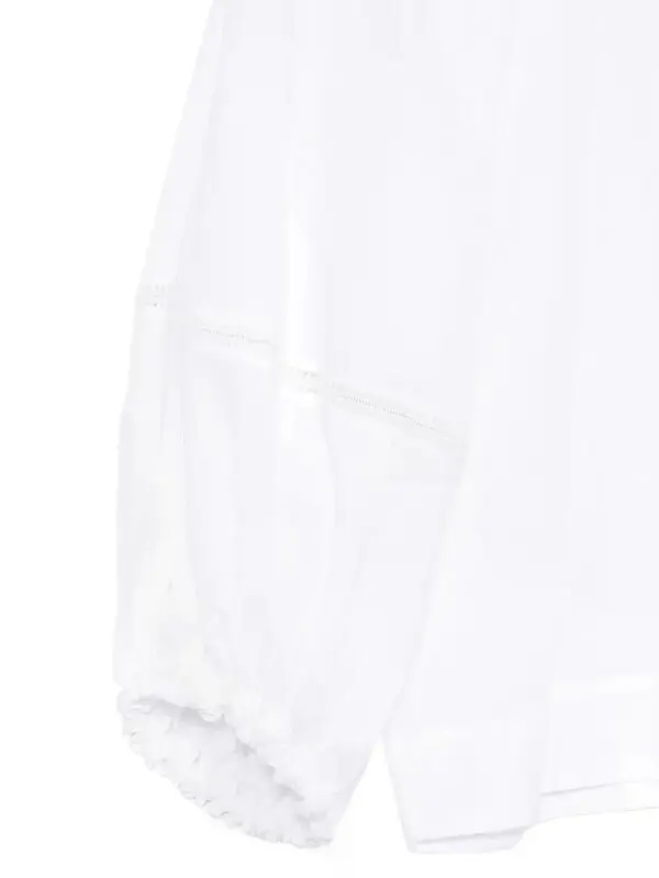 Fabiana Filippi Balloon-sleeve Zip Blouse - White