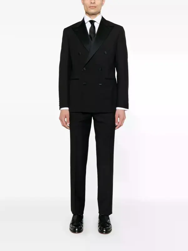 Canali Satin-trim Suit