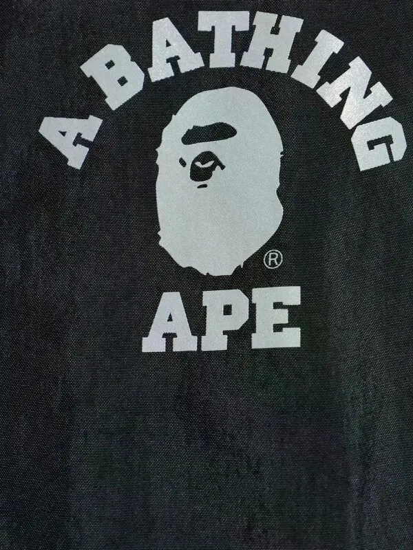A BATHING APE Logo-detail Long-sleeve Overshirt