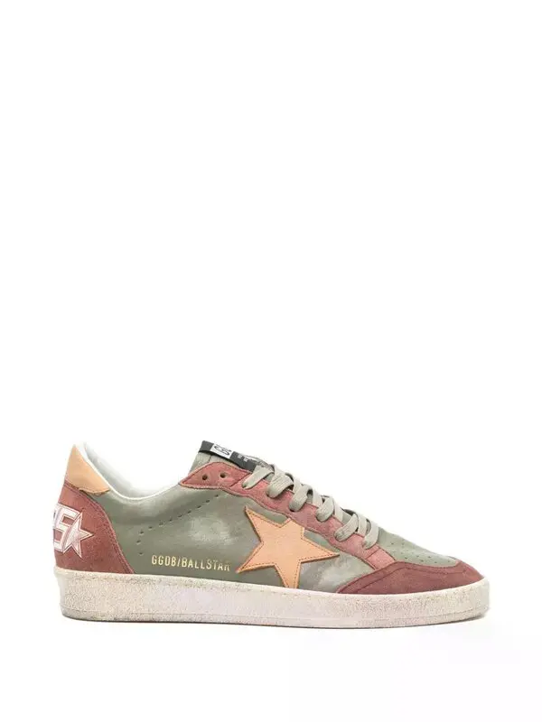 GOLDEN GOOSE Ball Star Leather Sneakers - Green