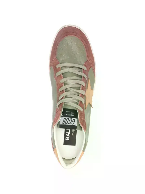 GOLDEN GOOSE Ball Star Leather Sneakers - Green