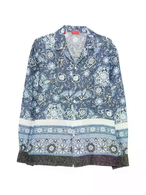 Isaia Floral-pattern Shirt