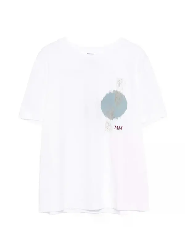 Max Mara Graphic Print T-shirt - White