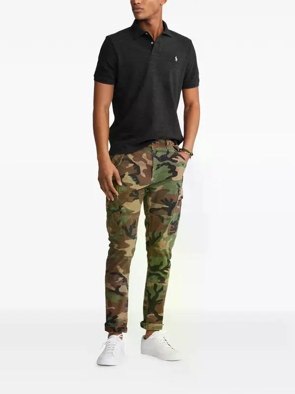 Polo Ralph Lauren Short-sleeve Polo Shirt With Logo Embroidery - Grey