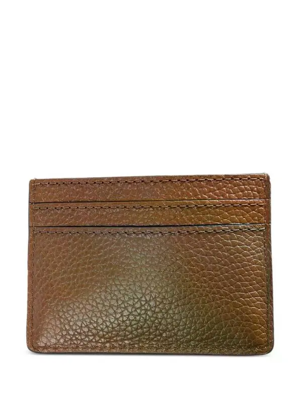 Marc Jacobs Logo-lettering Leather Card Holder - Brown