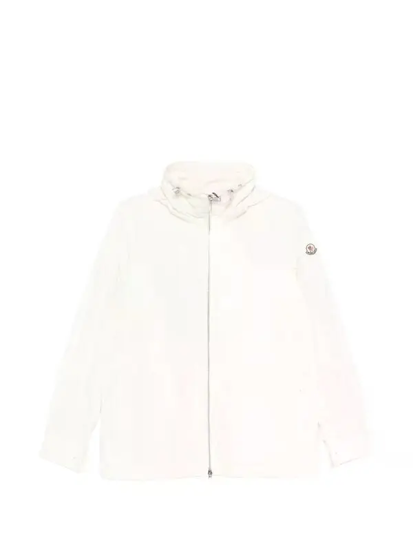 Moncler Enette Zip-up Short Parka Coat - Neutrals