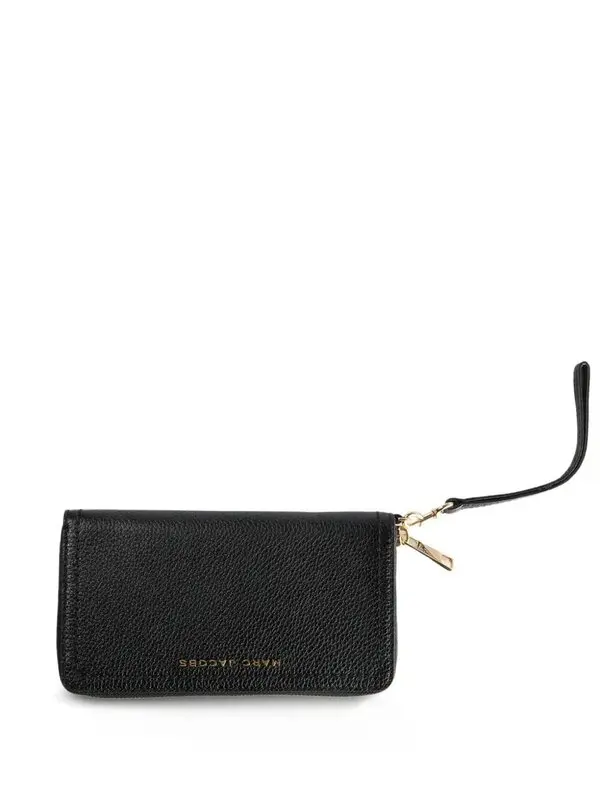 Marc Jacobs Logo-detail Zipped Wallet - Black