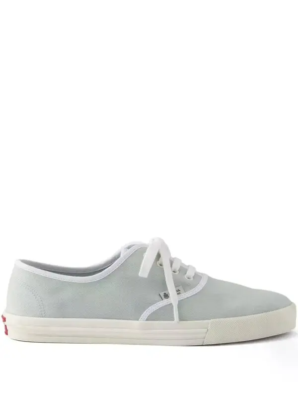 Prada Round-toe Lace-up Sneakers - Blue