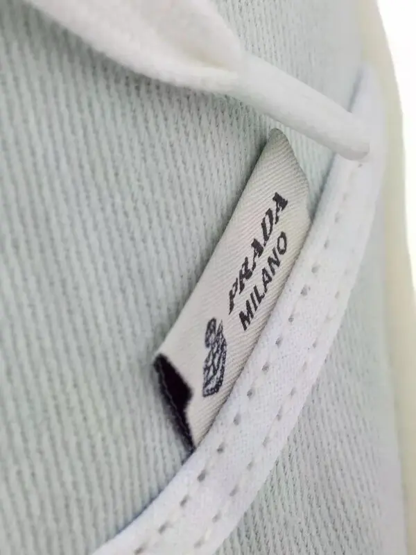Prada Round-toe Lace-up Sneakers - Blue