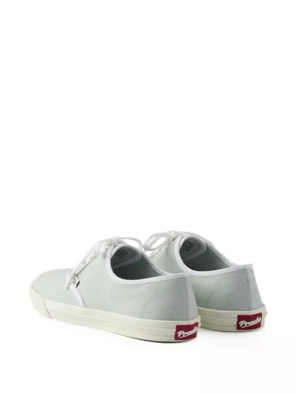 Prada Round-toe Lace-up Sneakers - Blue