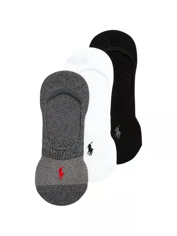 Polo Ralph Lauren Polo Pony Invisible Socks Set - Grey