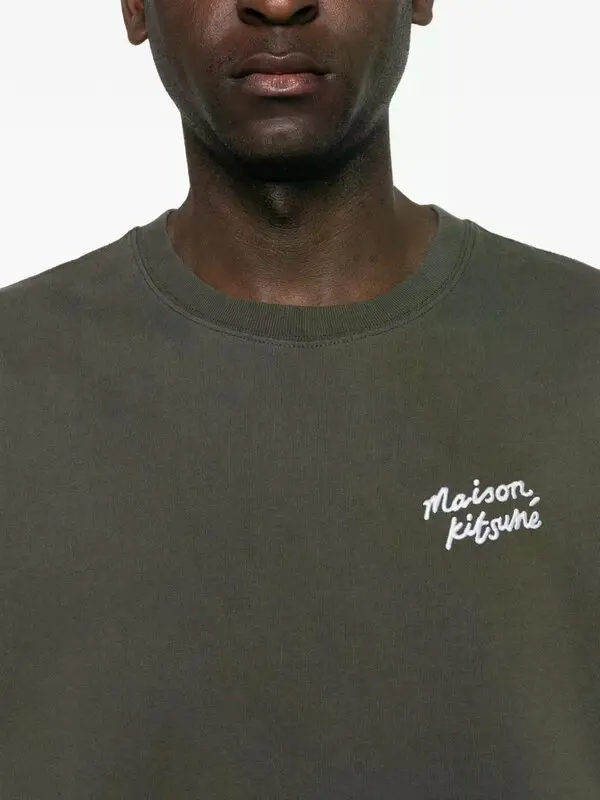 Maison Kitsuné Handwriting Logo-print T-shirt