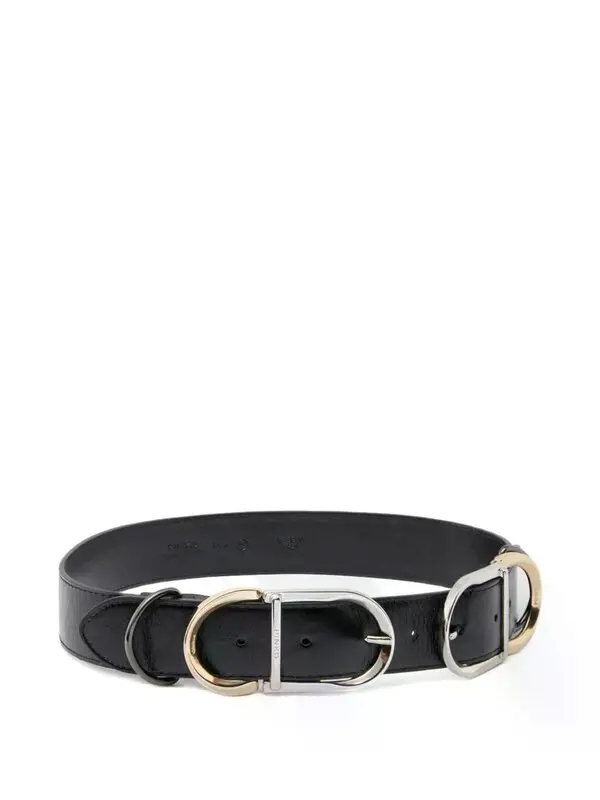 Pinko Oval-buckle Lambskin Belt