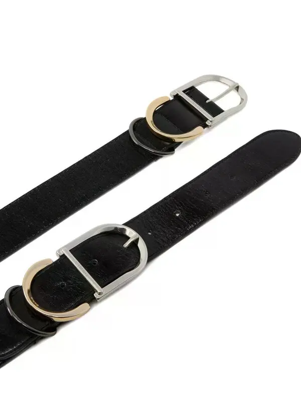 Pinko Oval-buckle Lambskin Belt