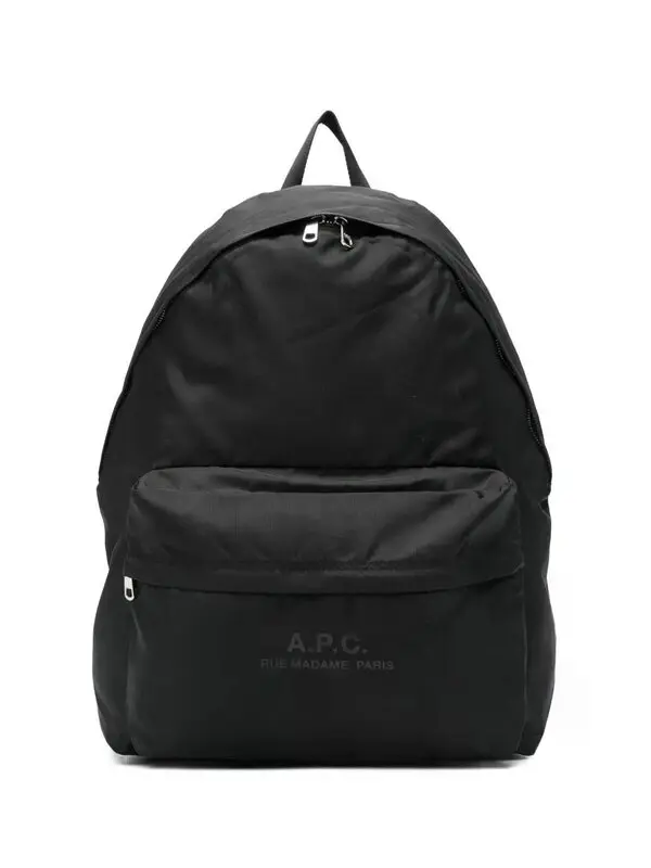 A.p.c. Zip Pocket Backpack - Black