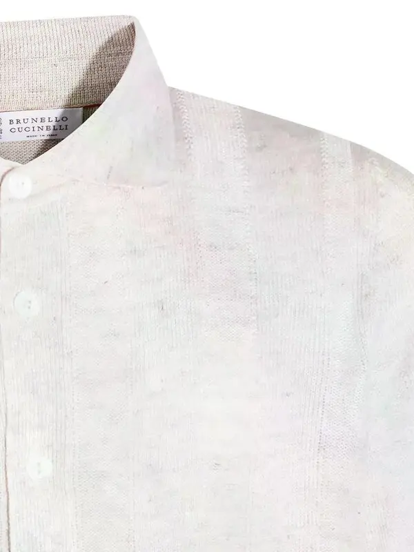 Brunello Cucinelli Buttoned Linen Shirt - Neutrals