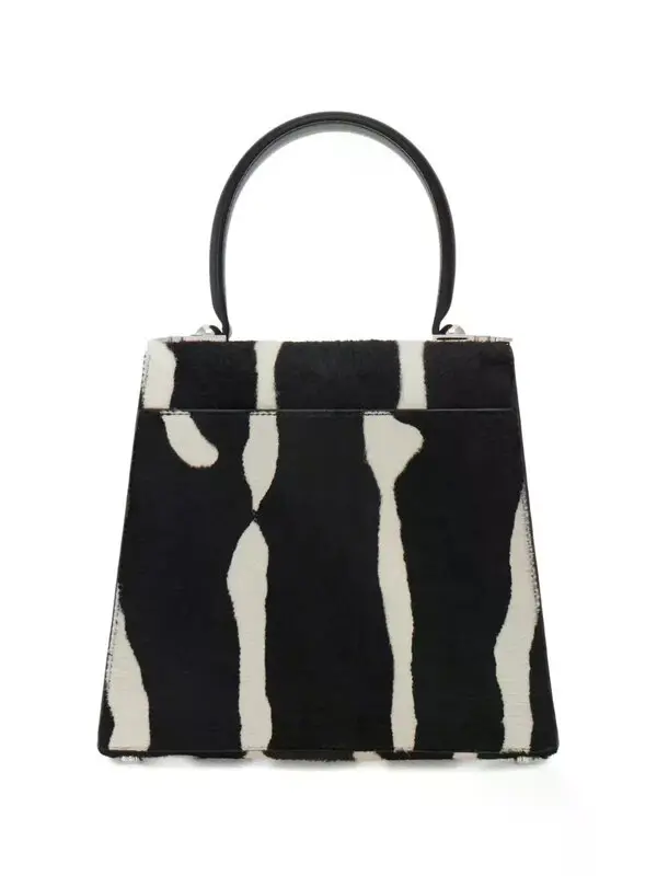 FERRAGAMO Zebra-print Top-handle Tote Bag