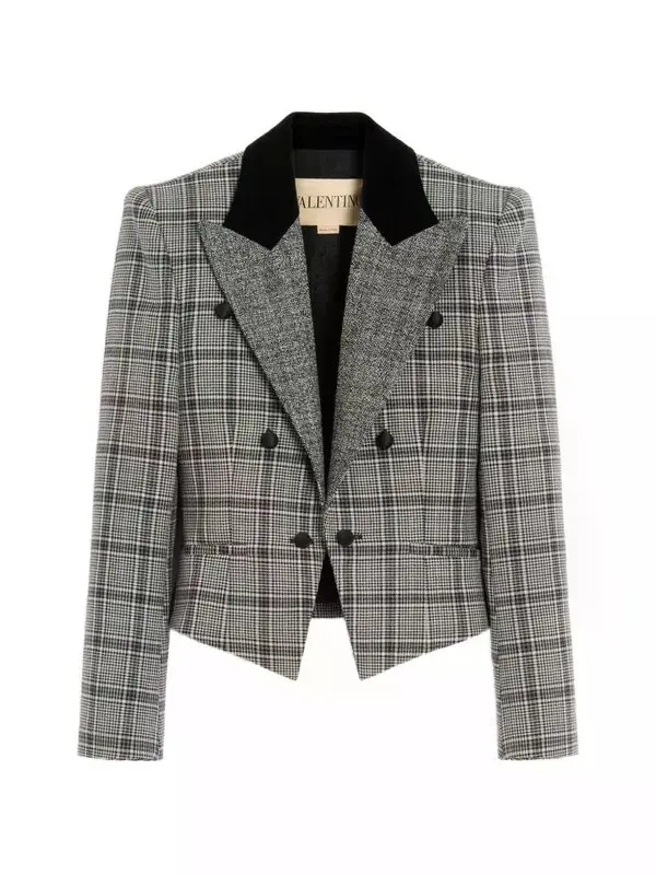 Valentino Garavani Double-breasted Check Jacket