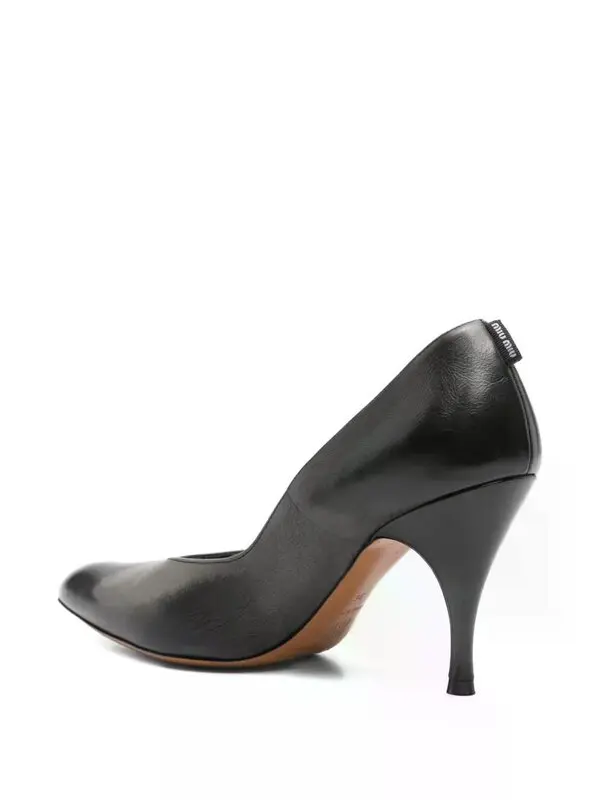 Miu Miu Leather Heeled Pumps