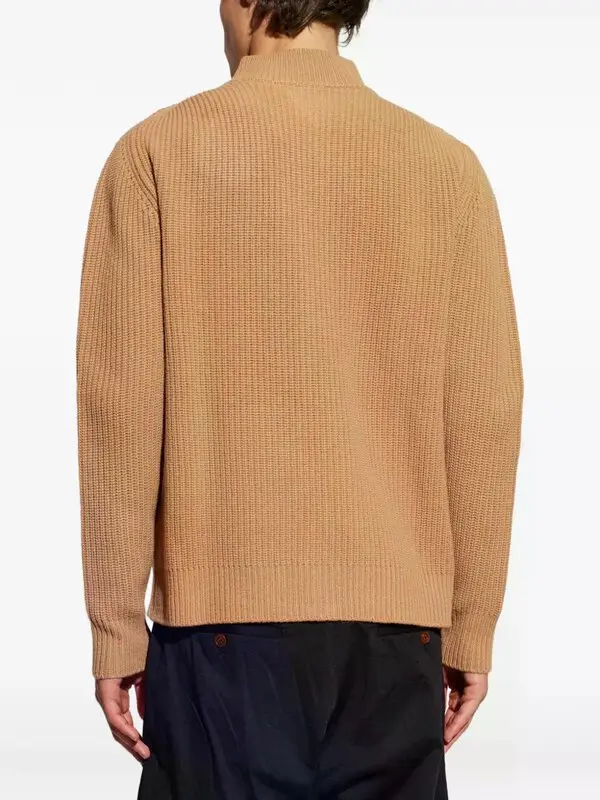 VIVIENNE WESTWOOD Fisherman Zip Embroidered Sweater