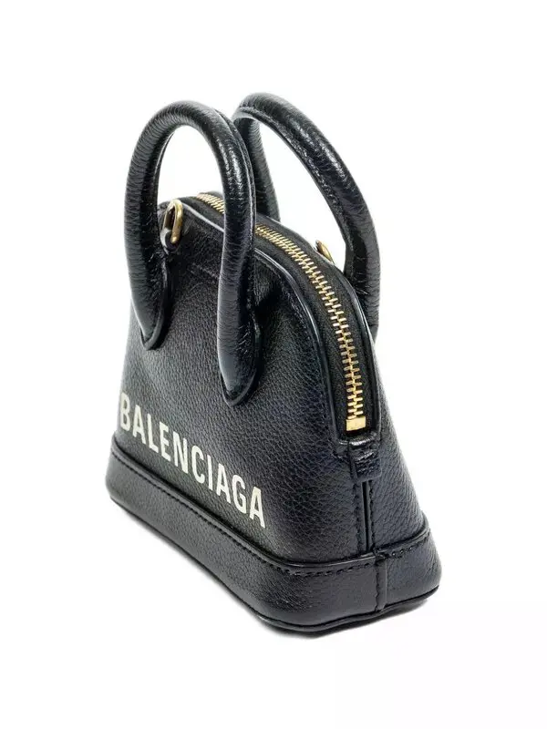 Balenciaga Ville Logo-print Mini Tote - Black