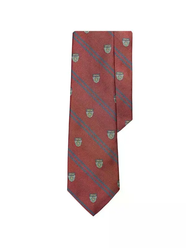 Polo Ralph Lauren Repp Striped Silk Club Tie - Red