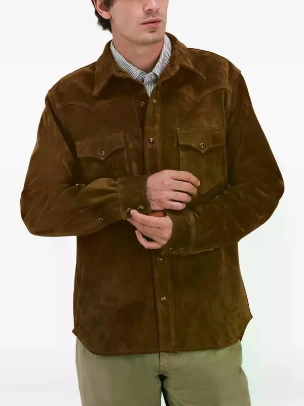 FORTELA Ranch Flap-pocket Leather Jacket