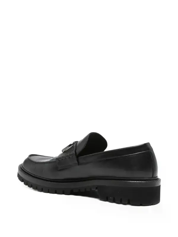 Valentino Garavani Signature Leather Loafers - Black