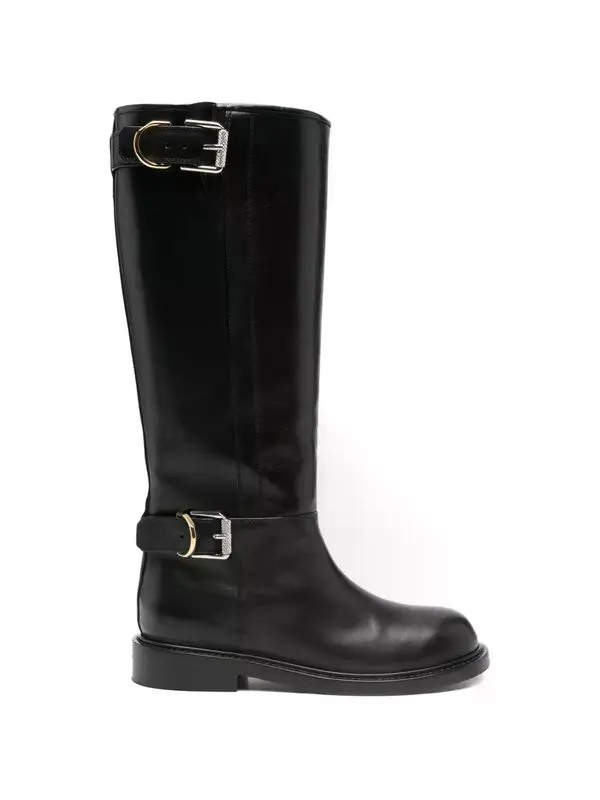 Givenchy Buckled Leather Boots