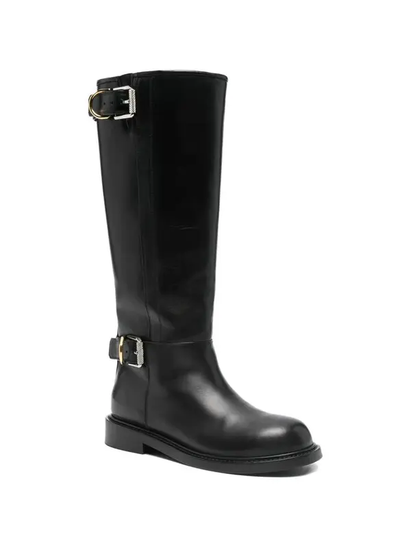 Givenchy Buckled Leather Boots
