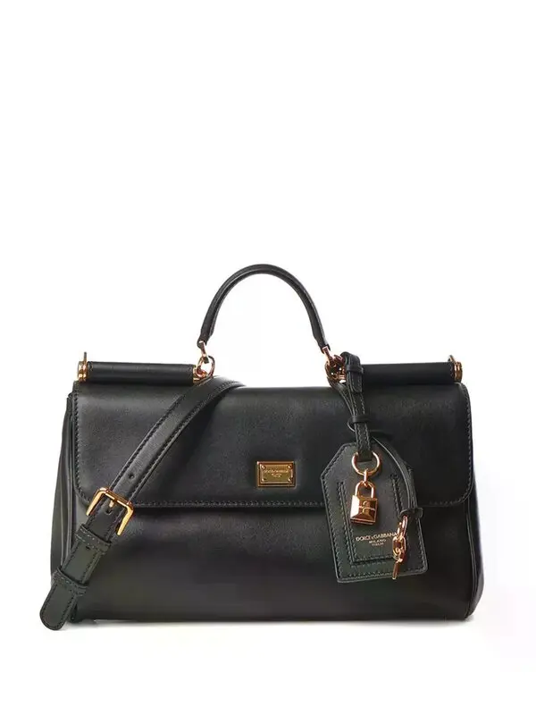 Dolce & Gabbana Sicily Plongé Leather Tote