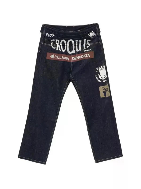 CROQUIS Logo-print Jeans