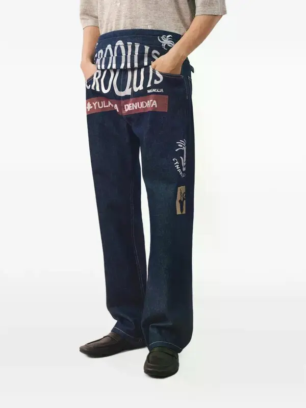 CROQUIS Logo-print Jeans