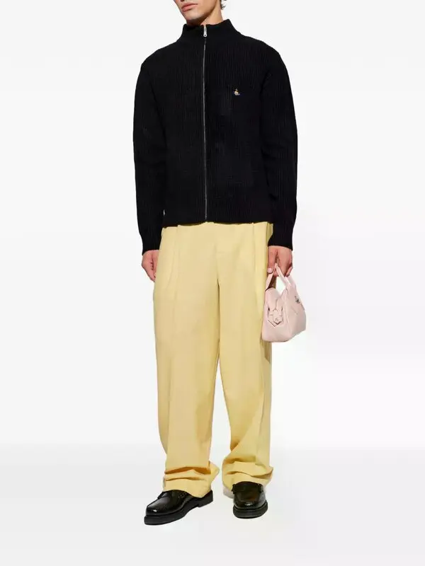 VIVIENNE WESTWOOD Fisherman Zip-up Sweater