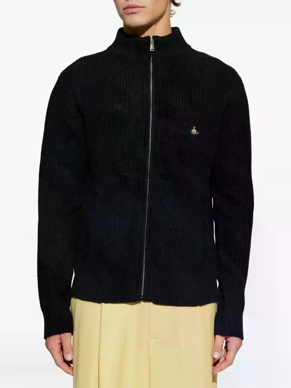 VIVIENNE WESTWOOD Fisherman Zip-up Sweater