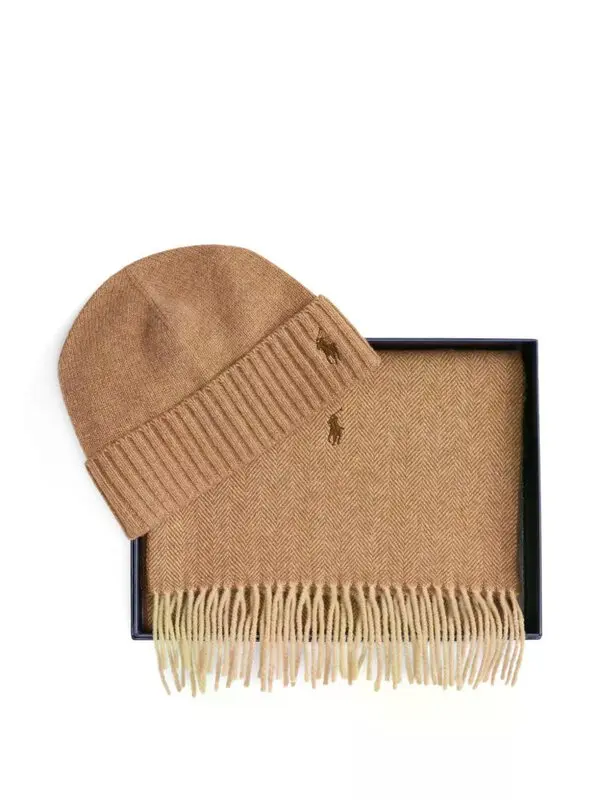 Polo Ralph Lauren Herringbone Logo Scarf