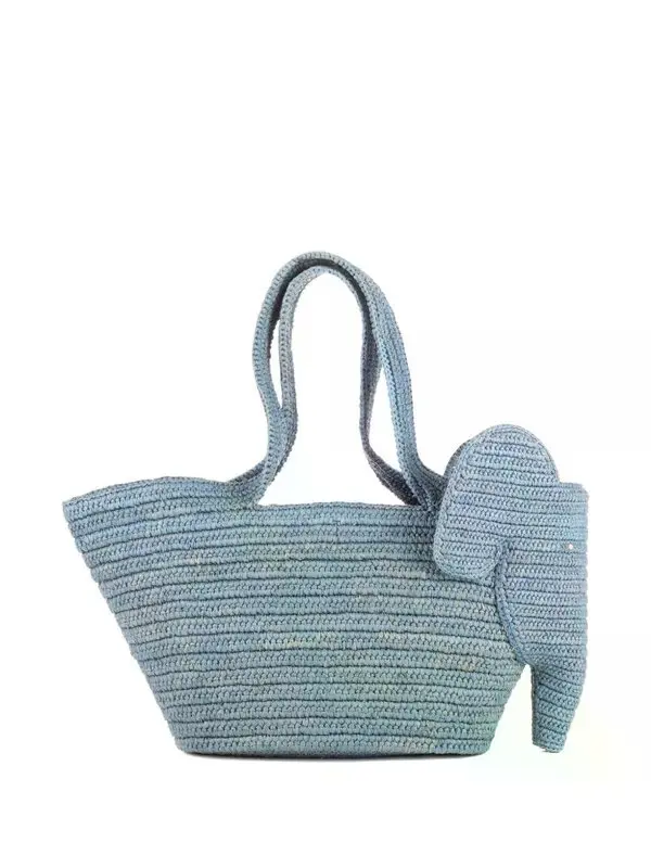 Loewe Elephant Raffia Tote