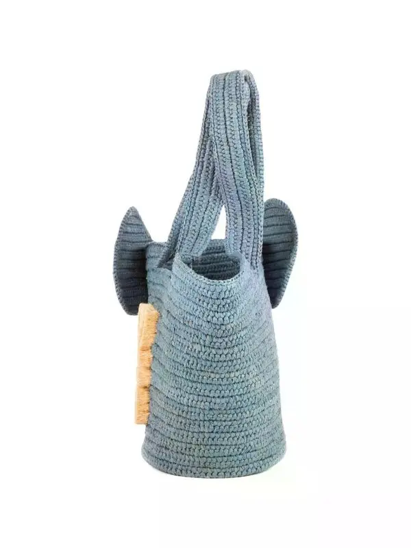 Loewe Elephant Raffia Tote