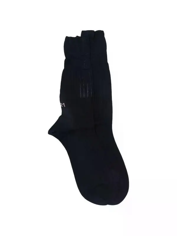 N°21 Ribbed Socks - Blue