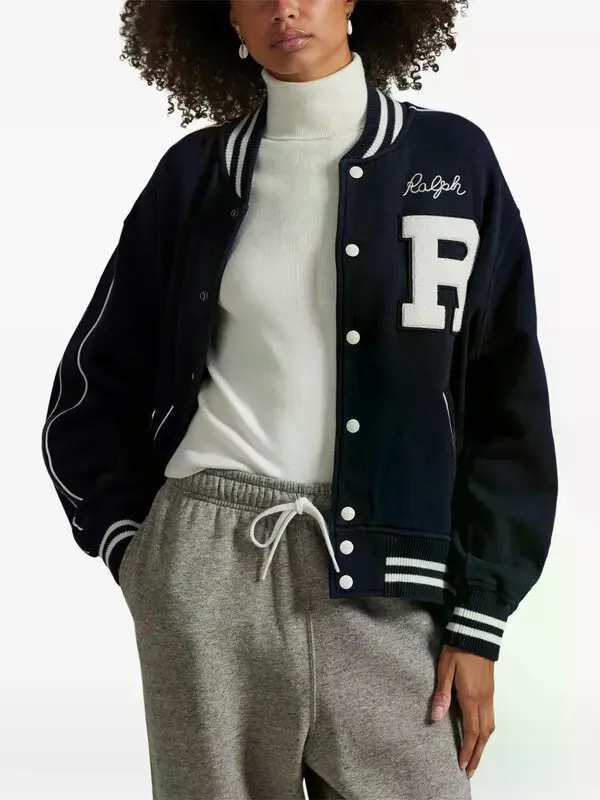 Polo Ralph Lauren Logo-appliqué Striped Jacket - Blue
