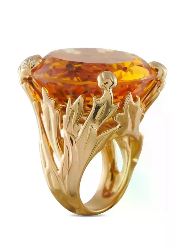 Dior Diamond And Citrine Ring