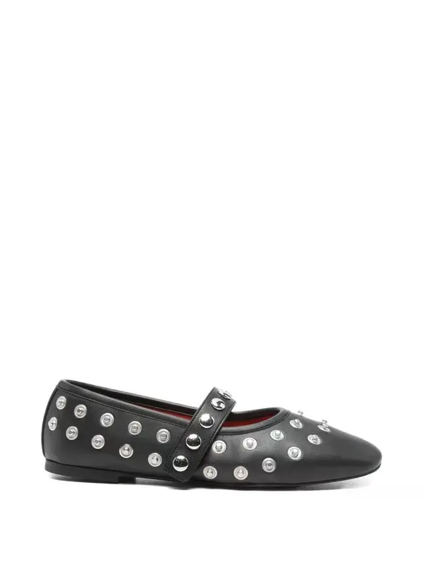 Stella McCartney Ryder Stud-embellished Ballet Flats - Black